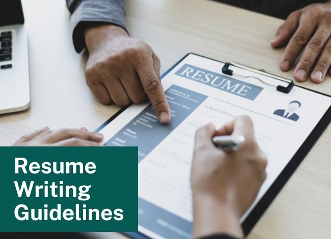 Resume Writing Guidelines